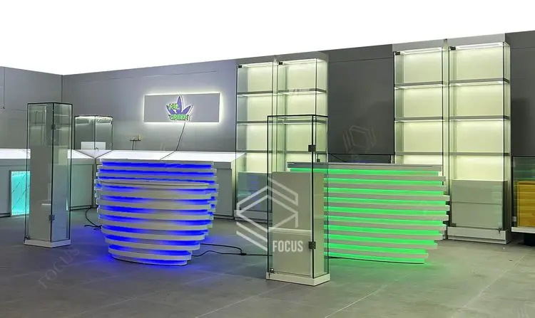 Custom Cigarettes Multiple Cabinet Rack - Glass Display