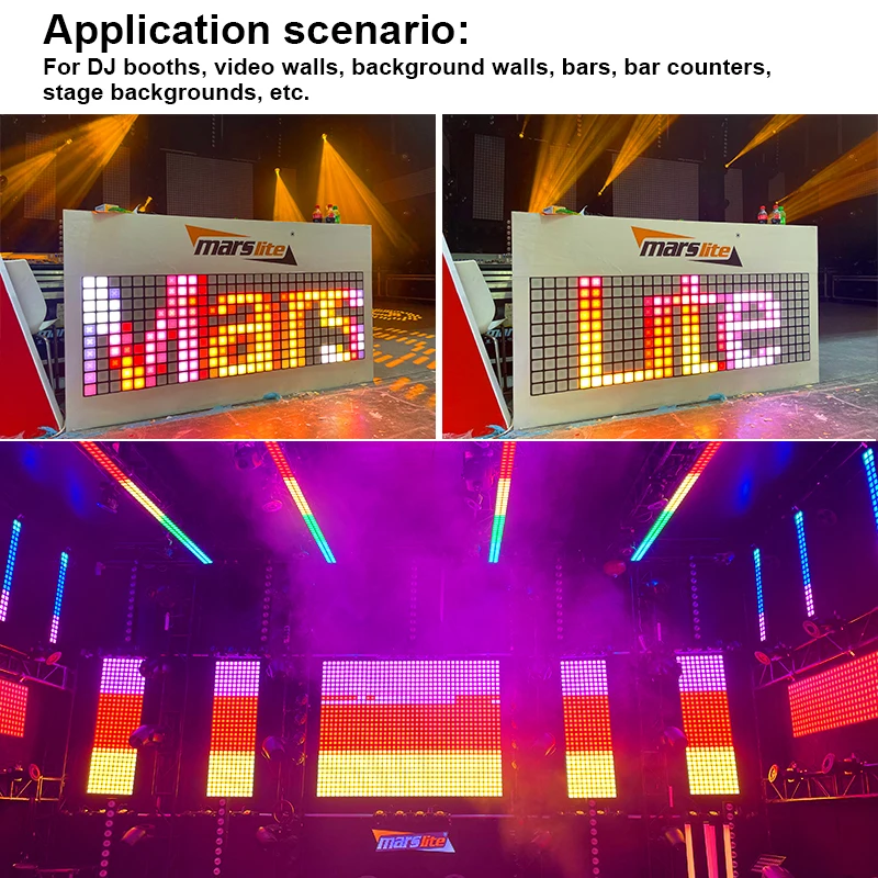 Marslite 10x10 Matrix Blinder Pro Can Be Spliced Dj Disco Club Party ...