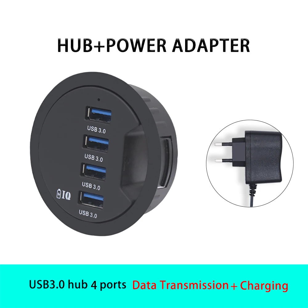 Usb Hub Usb 3.0 Usb 2.0 Hub Desktop Grommet Type C Port Hub Audio With ...