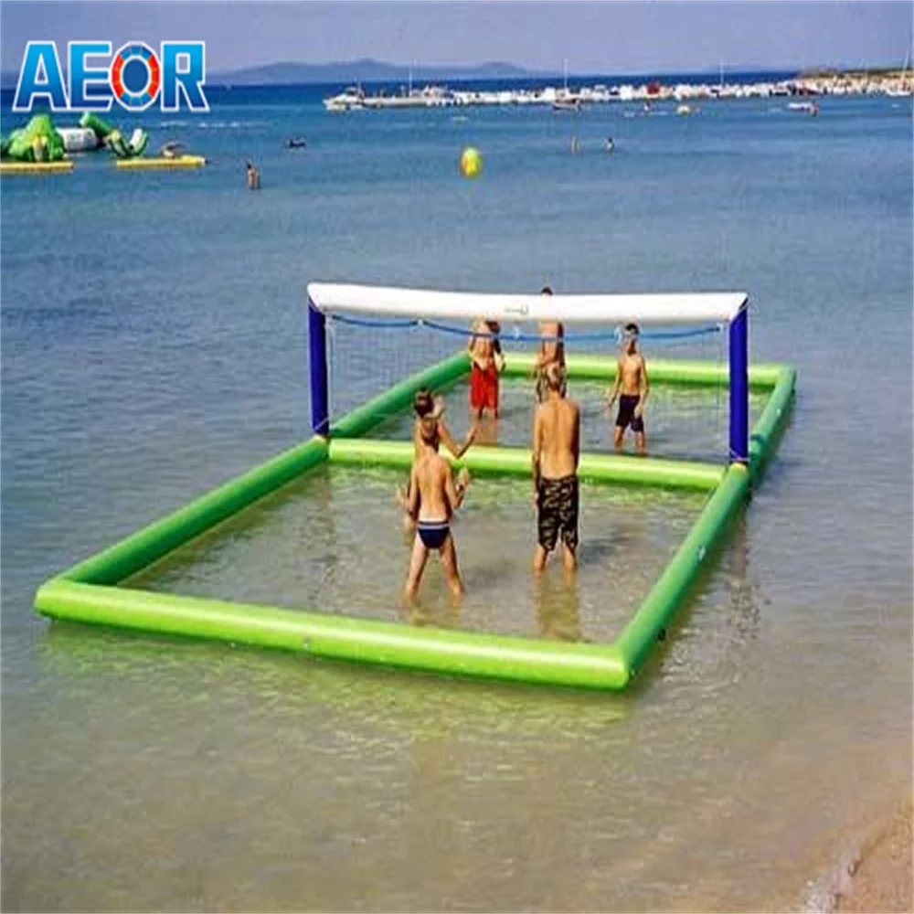Outdoor floating inflatable volleyball court water beach volleyball ...