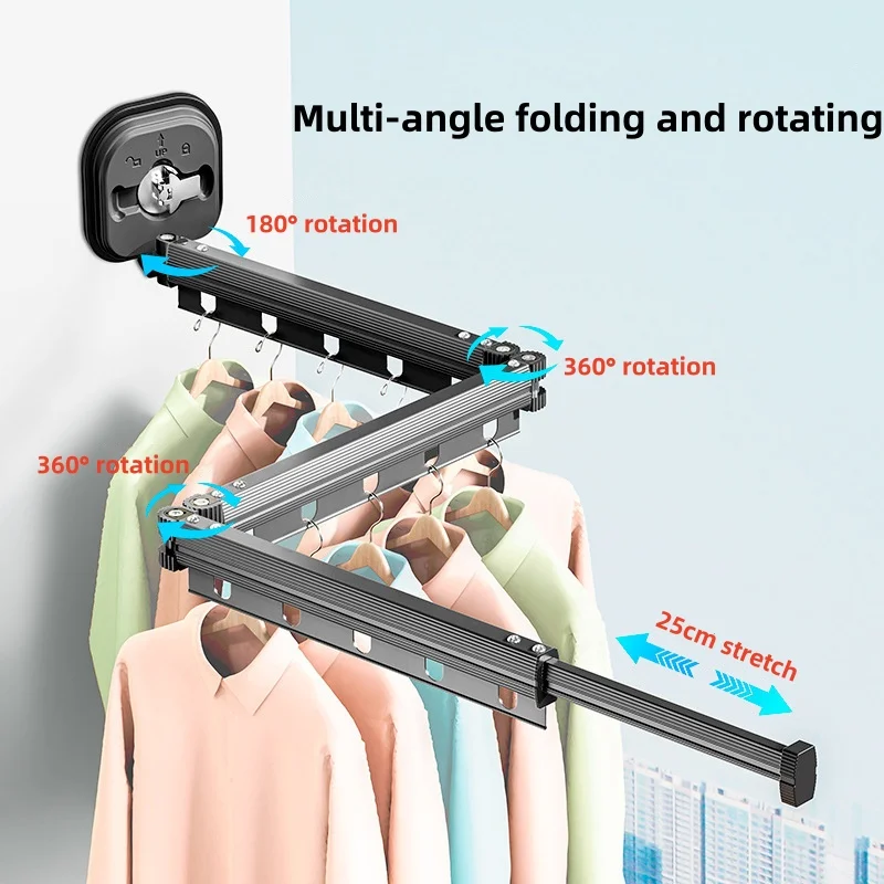 Aluminum Clothing Clothing Drying Rack Balcony Non-slip Hanging Rack ...