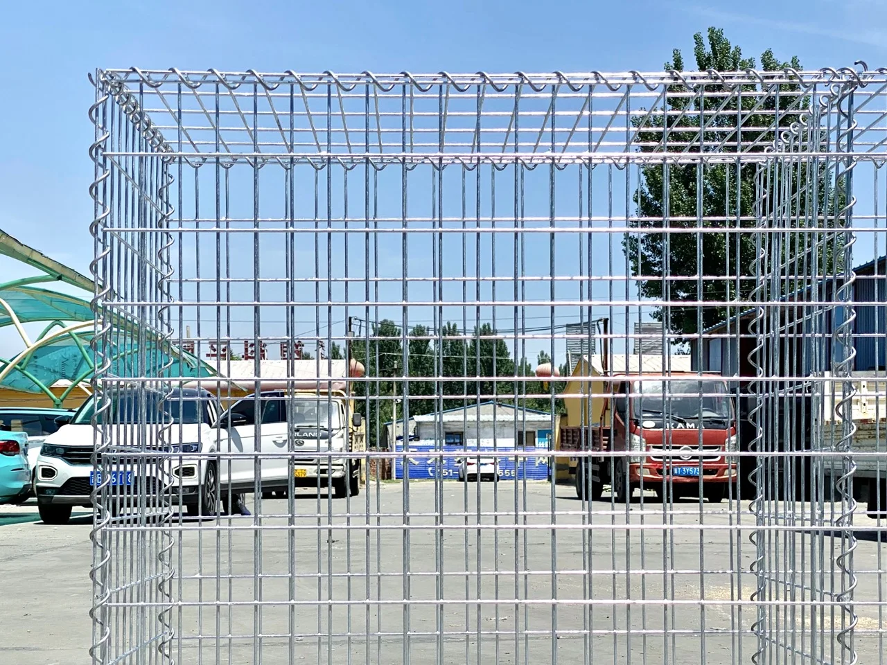Galvanized Metal Gabion Wire Stone Fence Gabionen Cloture Welded Gabion ...