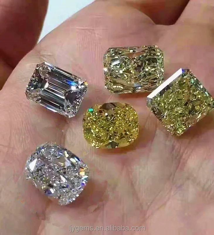 Factory Wholesale Top Quality Crushed Ice Cut CZ Lemon Cubic Zirconia ...
