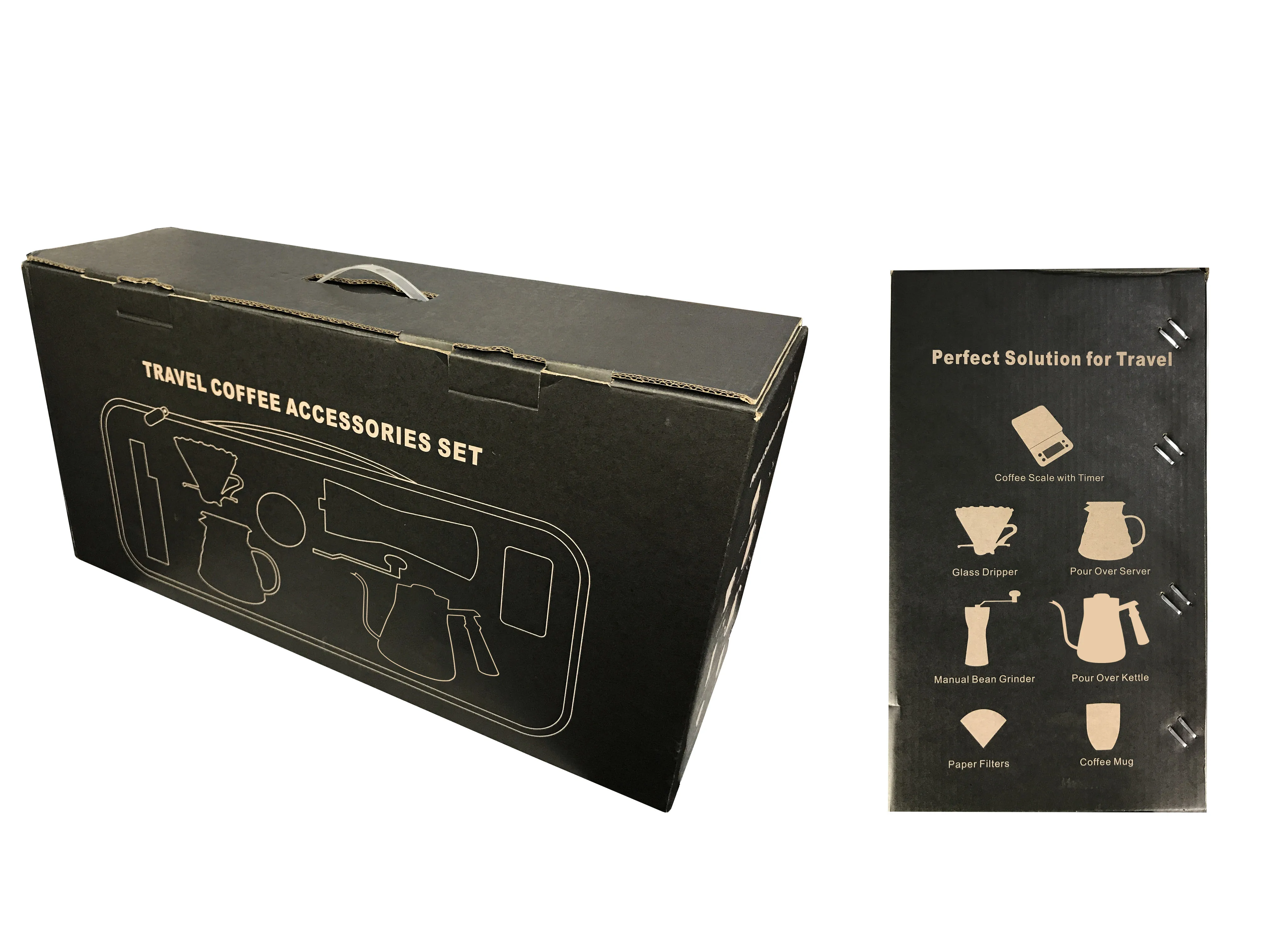 Elegant Fashion Portable Wood Box -easy Manual Coffee Brew Maker Gift ...