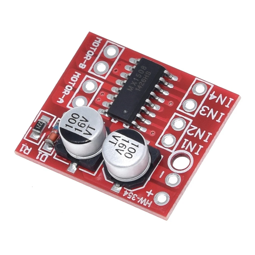L298N DC Motor Driver Module - Dual H Bridge Mini Stepper Motor Drive