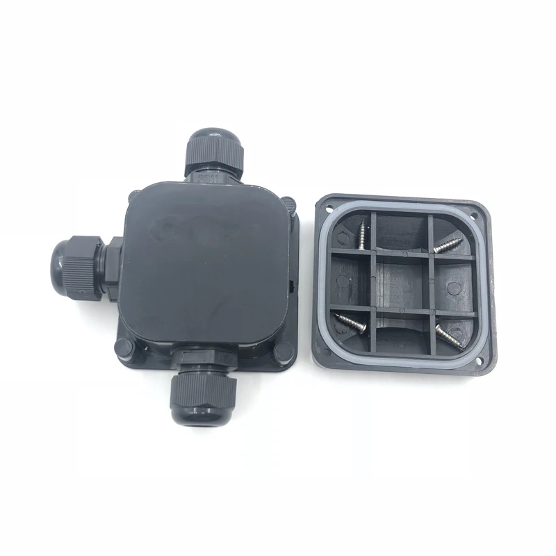 IP68 Electrical Cable Waterproof Connector - 3 Way ABS Plastic Gland
