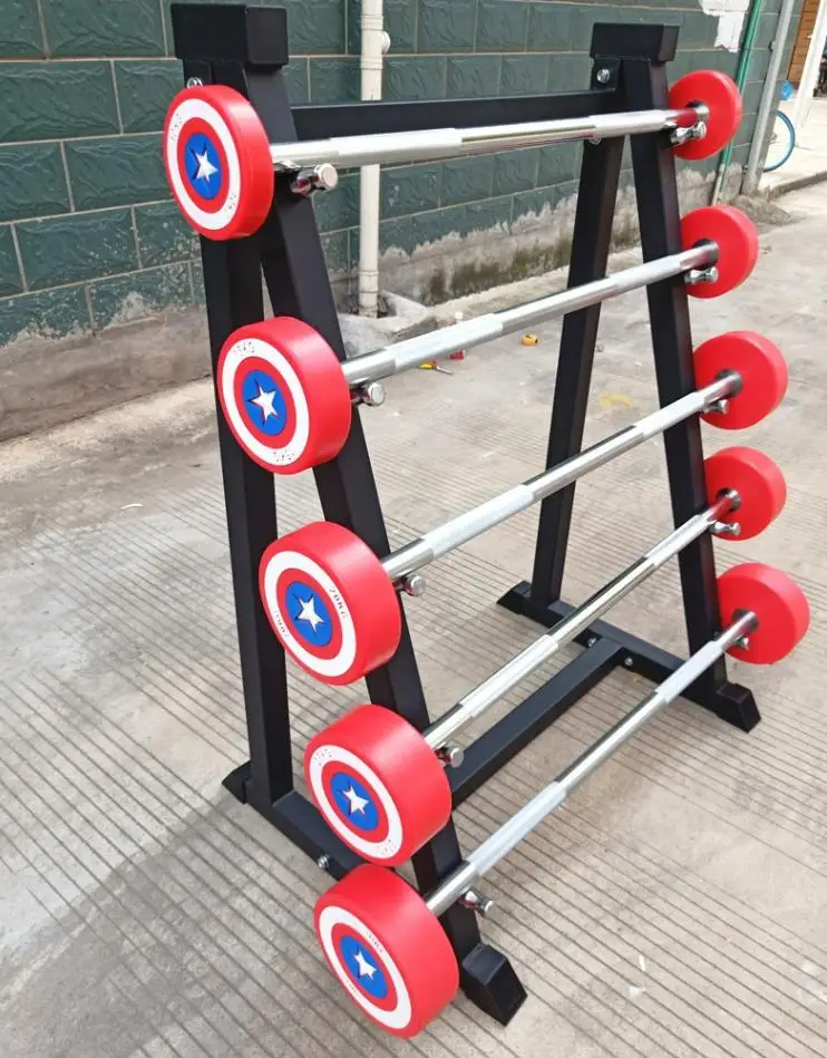 Urethane Encased Straight Barbell EZ Curl Barbell 25-115 Lbs 10-50 kg ...