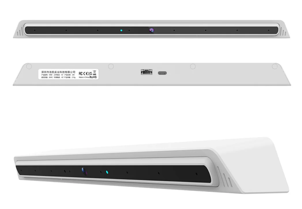 Plug-and-Play Conference Bar for Hybrid Offices 8-Mic Array + 12MP Auto ...