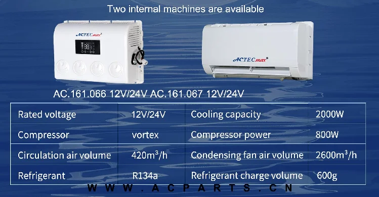 All Series Tractor Cab 12v Ac.161 Rv Split Truck Sleeper Air Condition ...