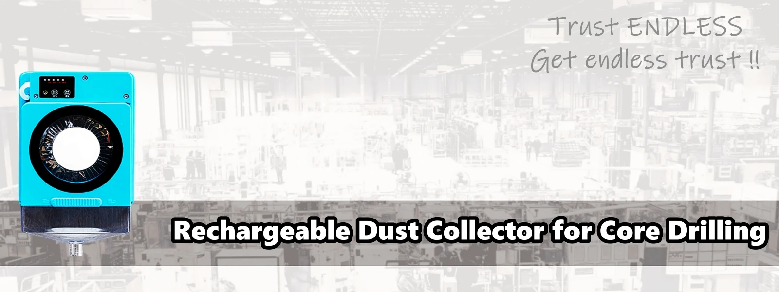 Rechargeable Dust Collector Dust Shroud Dustless 20-90mm Hole Cutting ...
