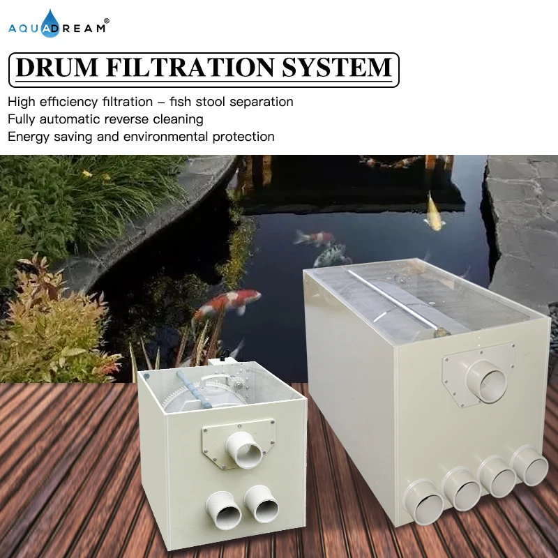 Aquadream Rotary Drum Filter - Efficient Fish Pond Filtration