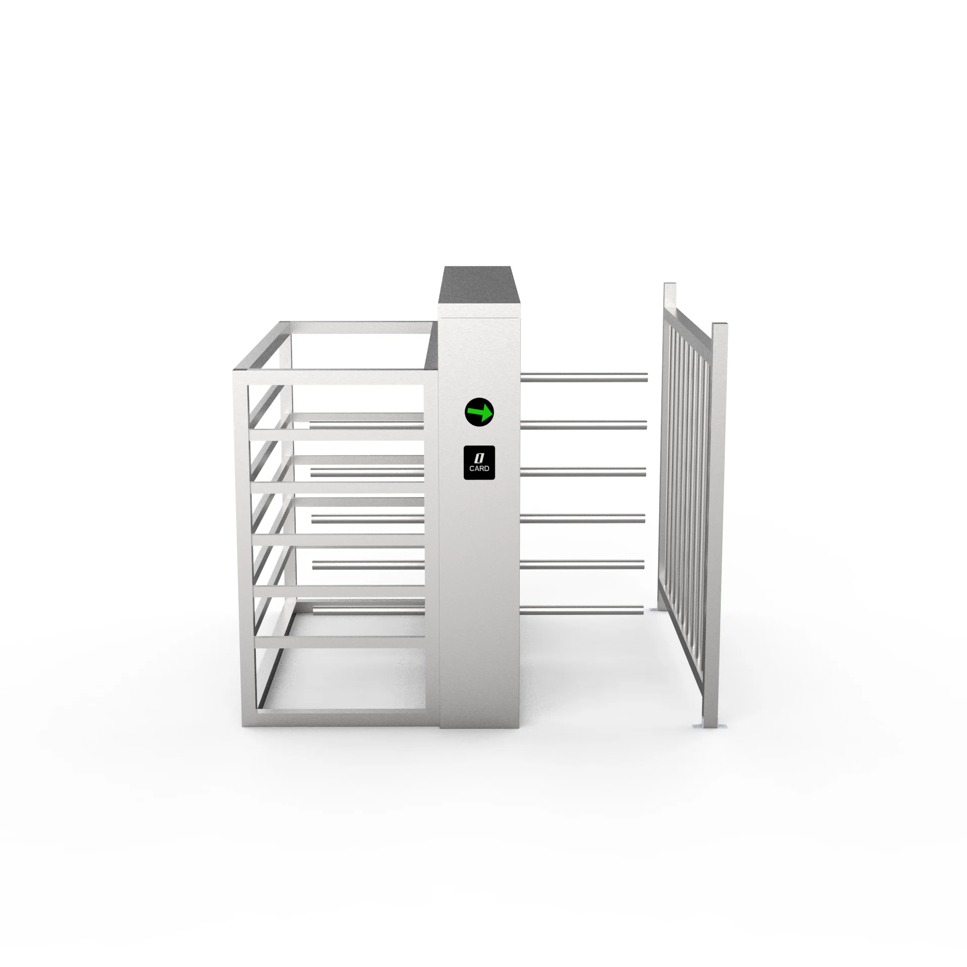 Residential Entrance Automatic Half Height Revolving Metal Turnstile ...