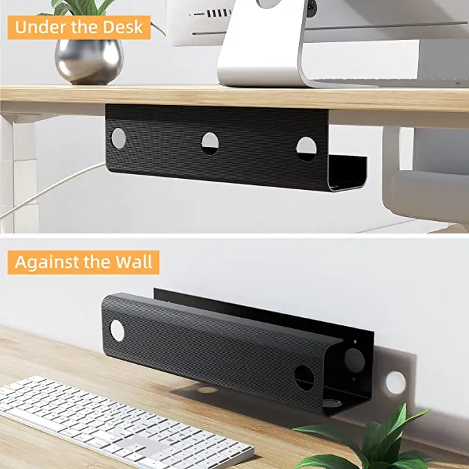 Under Desk Cable Management Tray Electric Wires Stainless Steel ...