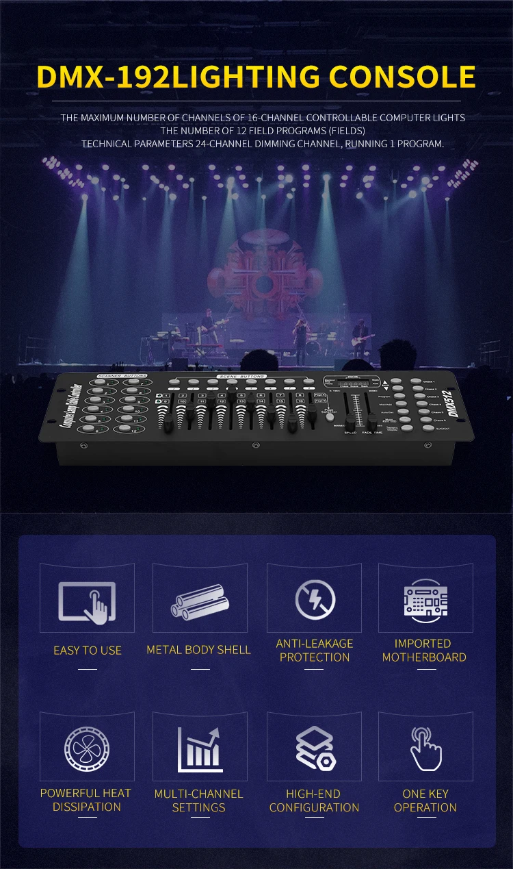 Guangzhou Factory Stage Lighting Console Dmx 192 Lighting Controller ...