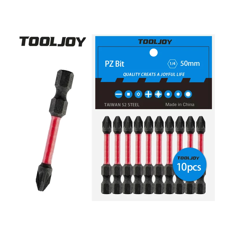 High Quality 1/4" Hex Shank Sq1 Sq 2 Sq3 Sq4 50mm Square Impact Bit ...