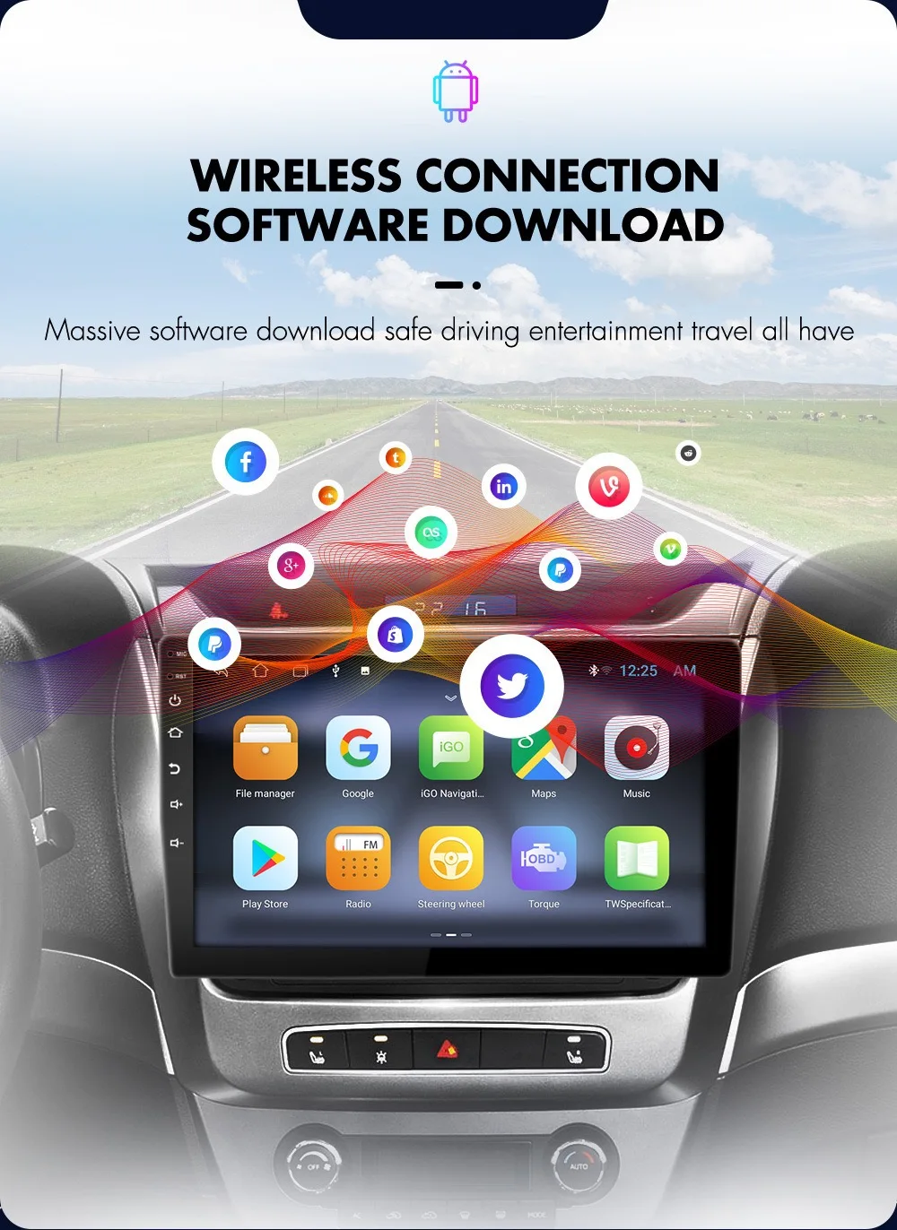 9inch 10inch Android Touch Screen Car Dvd Player,Ts7 Bluetooth Wifi Gps ...