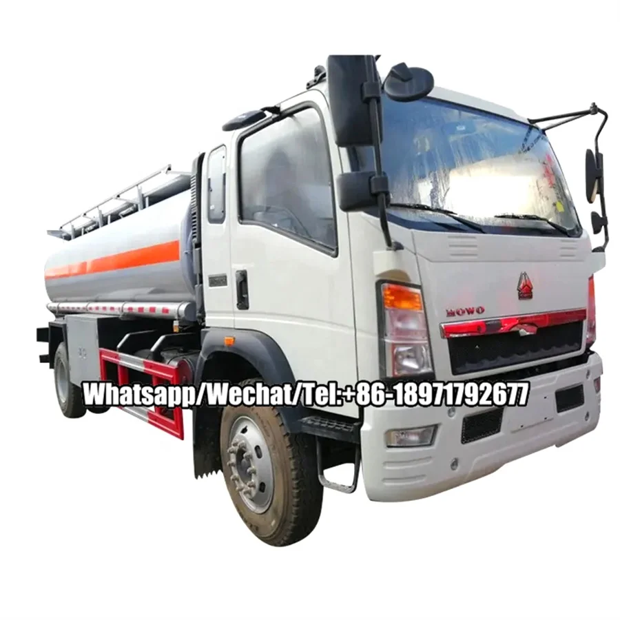 Sino Howo 4x2 Fuel Tanker Truck 8000 Liters Oil Bowser Transport Truck ...