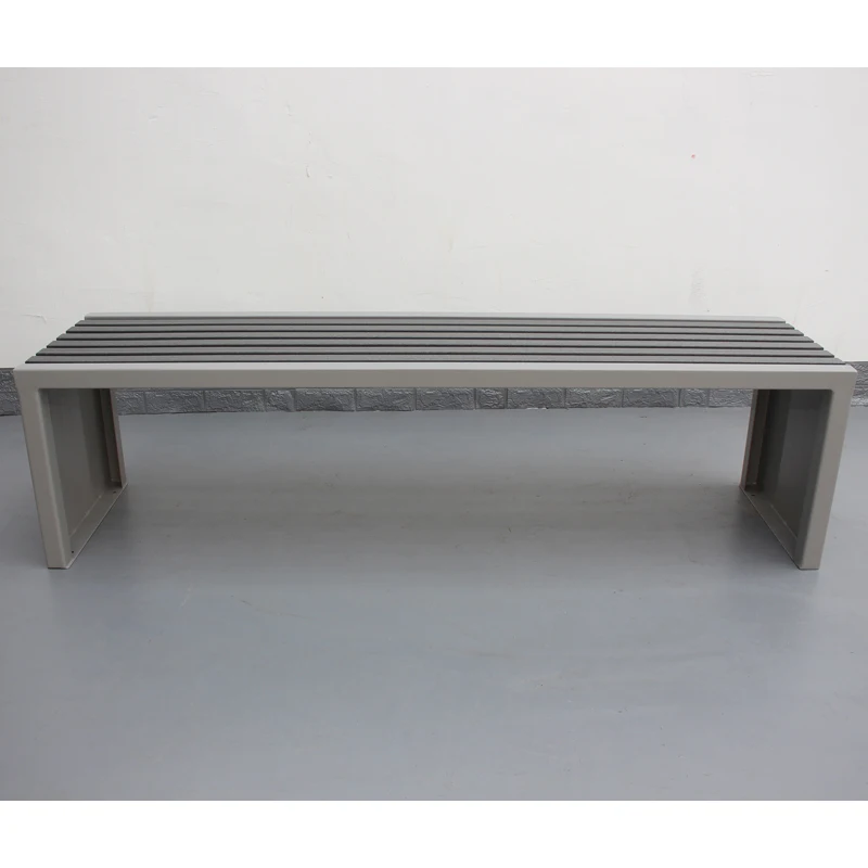 Modern Style Professional Long WPC Plastic Wood Metal Composite Park ...