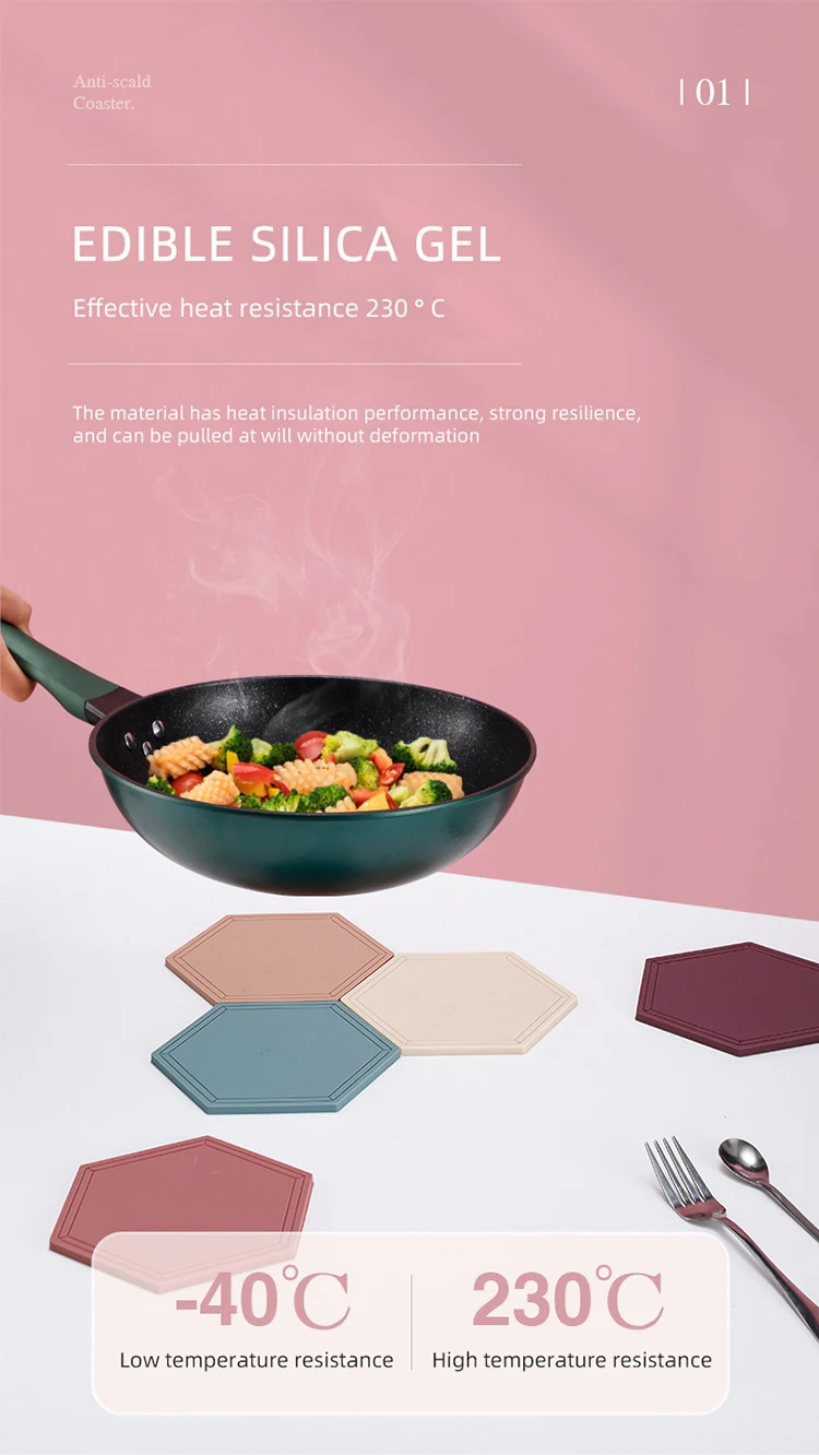 Custom Coasters Silicone Pvc Coaster Kitchen Cup Mat Heat-resistant ...