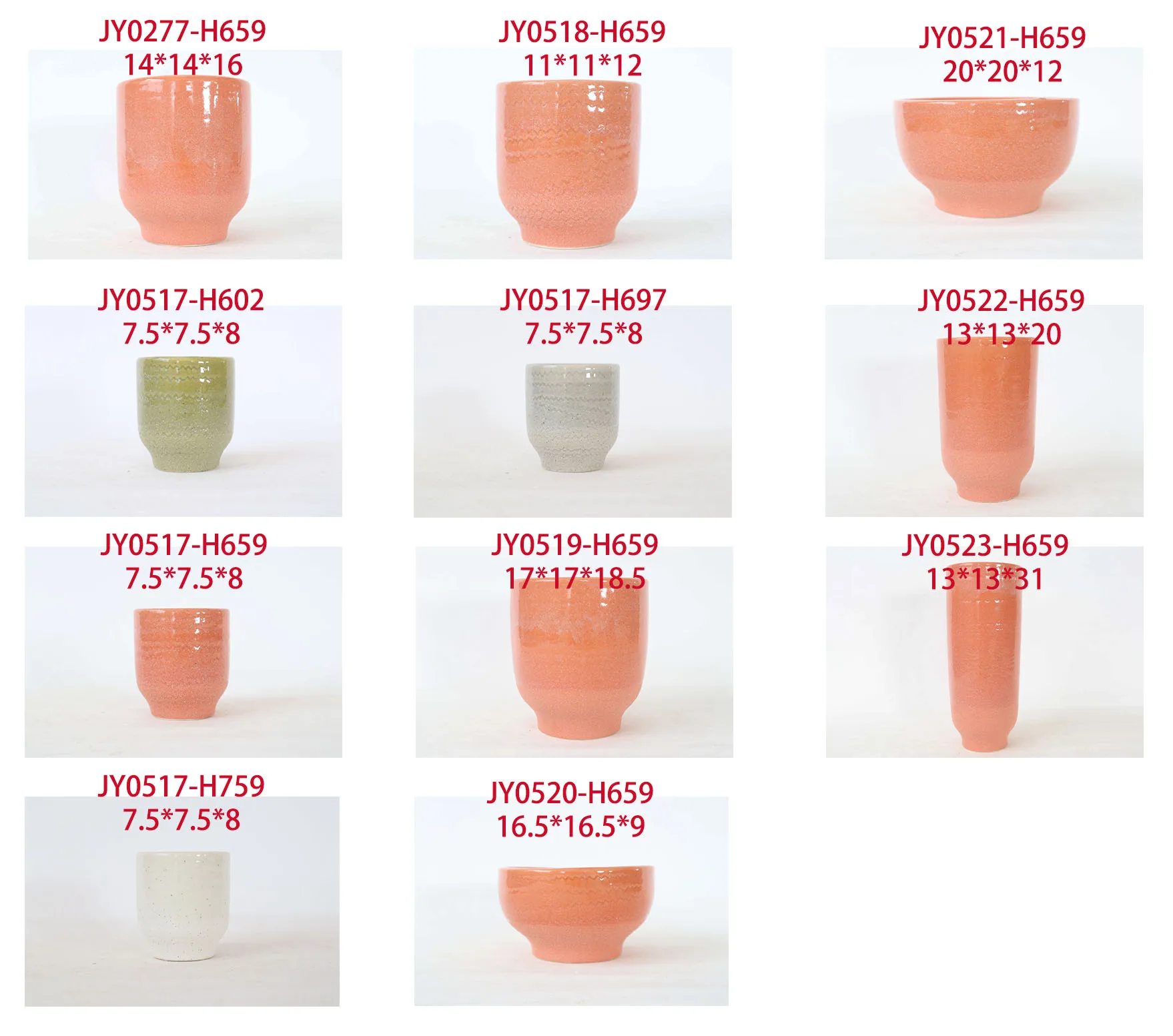 New Modern Home Garden Decor Pure Color Simple Flower Plant Succulent ...