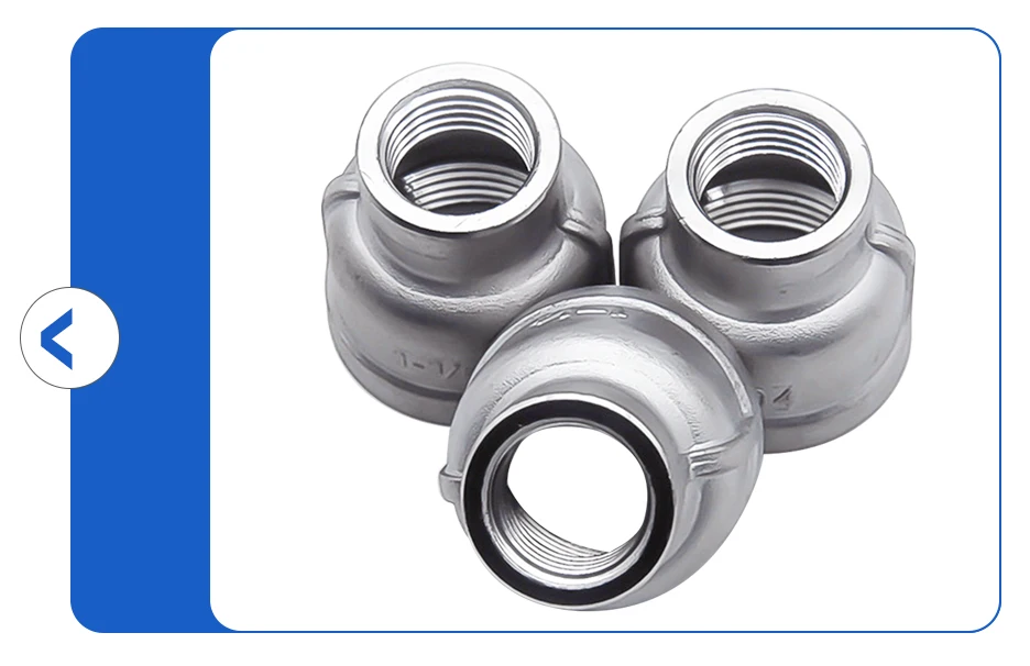 304 Stainless Steel Concentric Reducer Pipe Clamp Internal Thread ...