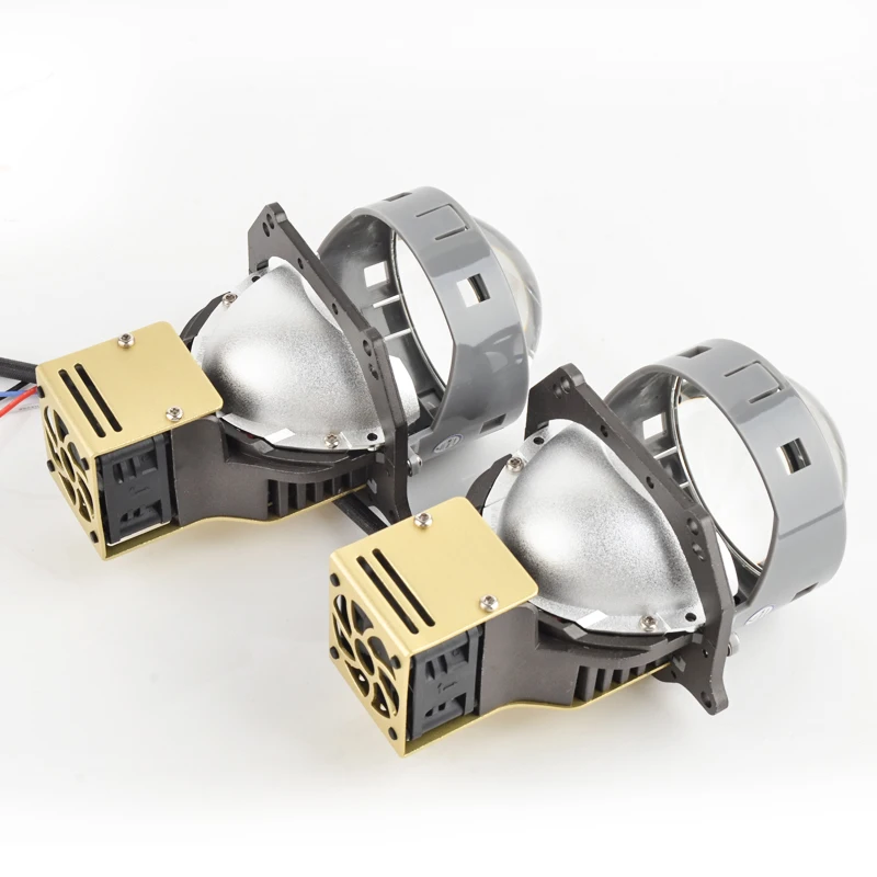 High Brightness Double Light Double Cup Led Lens Bi Led Projector Lens ...