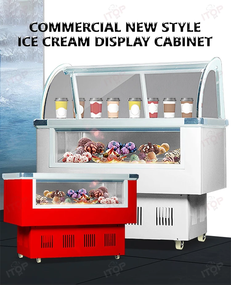 Ice Cream Chest Showcase - Efficient Frozen Food Display