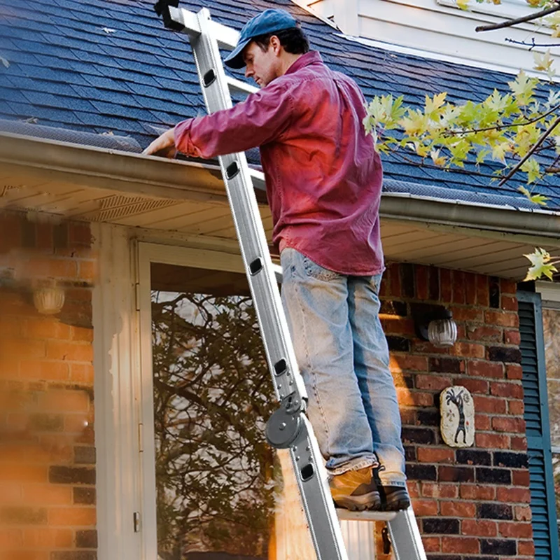 Aluminium Extension Collapsible Step Ladder - 330LBS Capacity