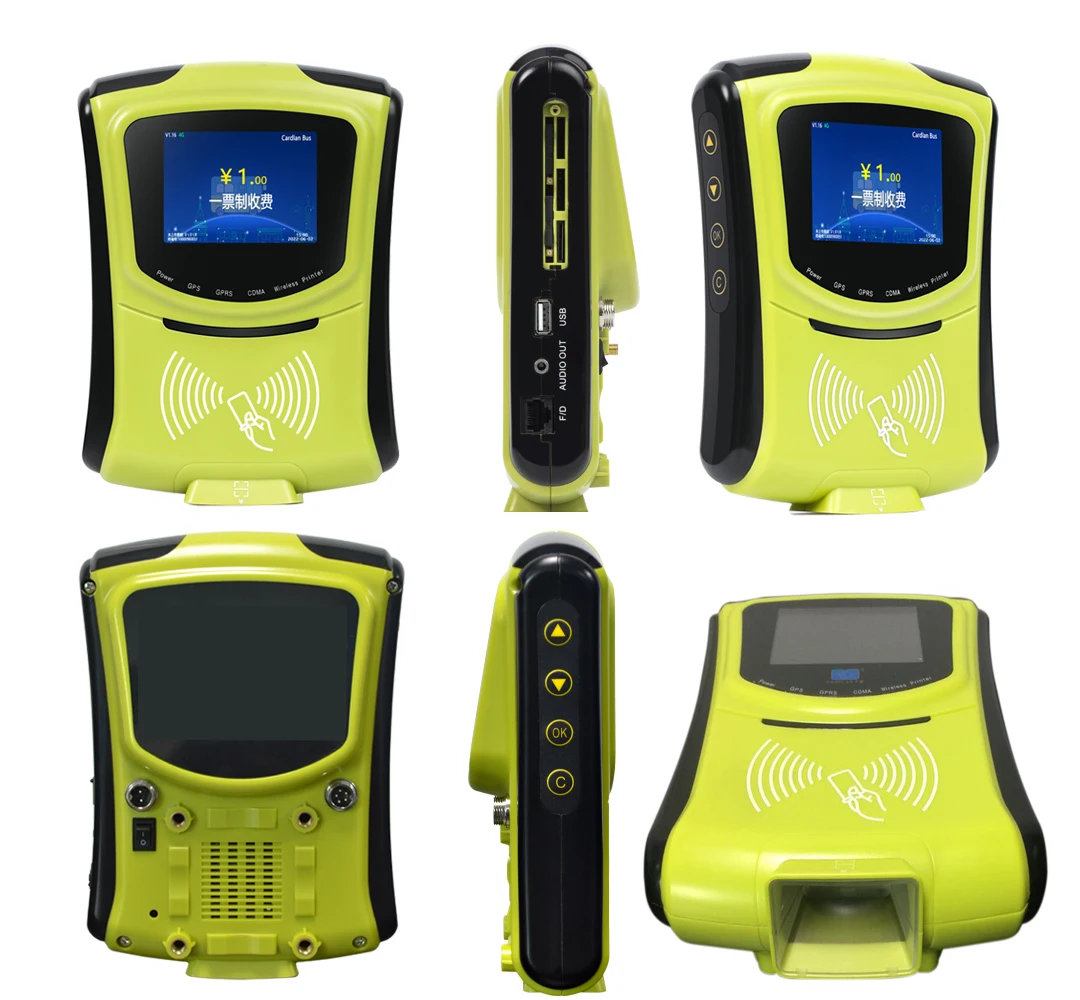 Public Transportation 4g Rfid Ic Card Reader/bus Pos Payment Terminal ...