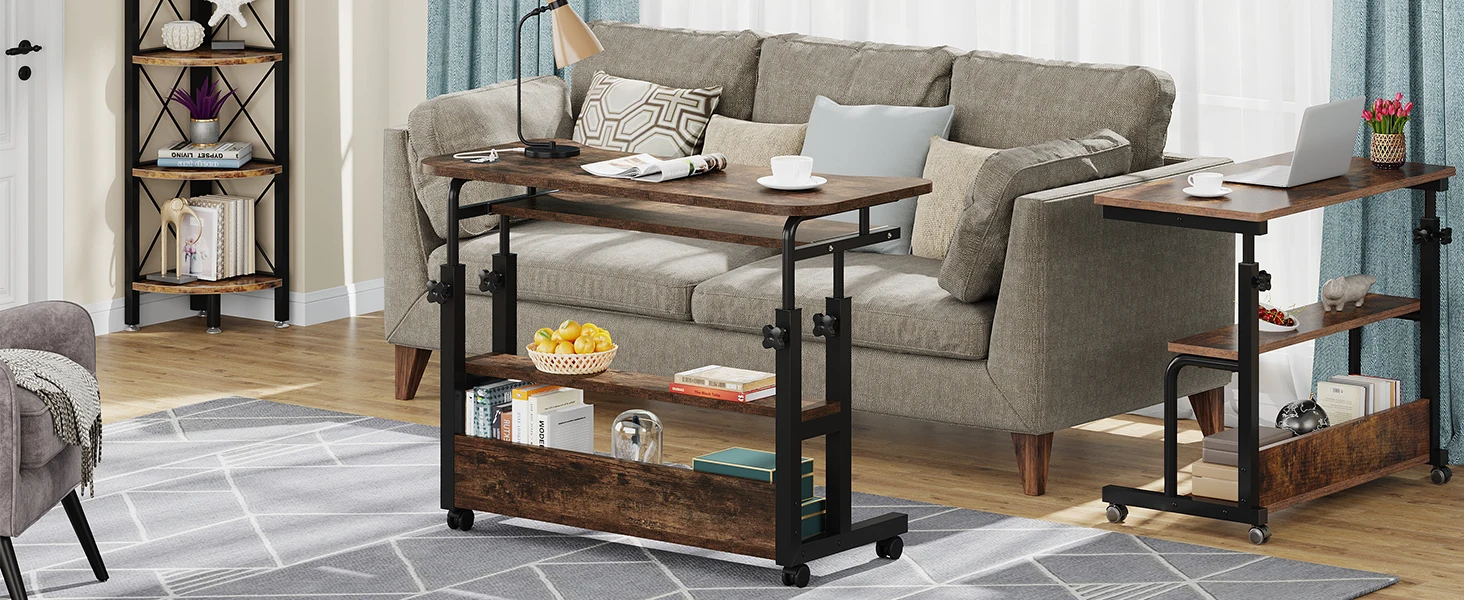 Tribesigns Height Adjustable Side Table - Versatile & Stylish