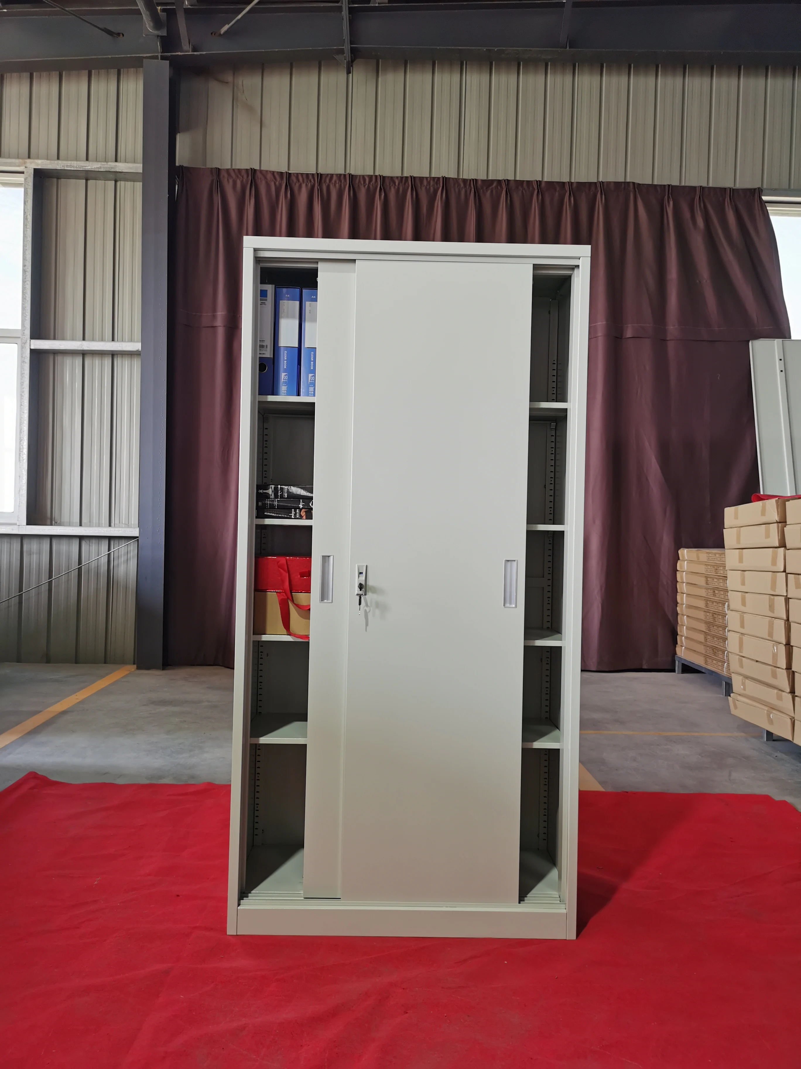 Office Furniture Metal Sliding Door Filing Cabinet Steel Storage ...