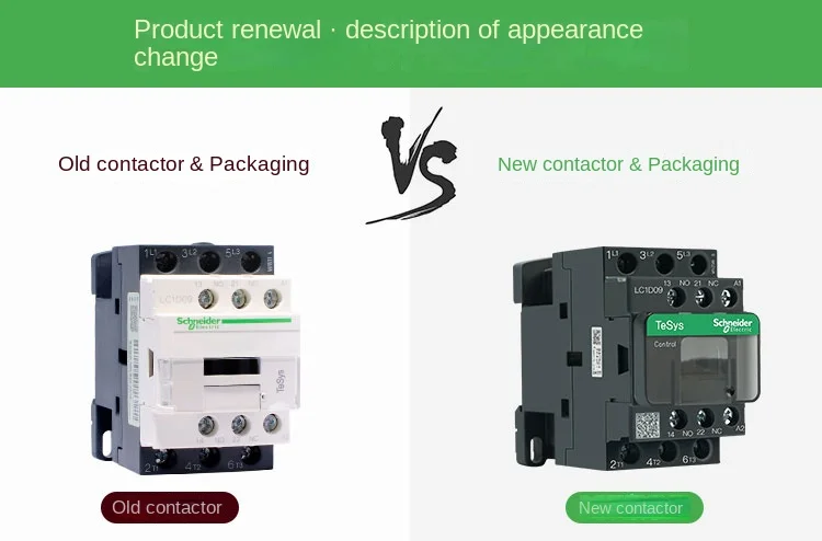 Three Pole Ac Contactor Tesys D Series Lc1d09m7c 9a 220v Low Voltage ...