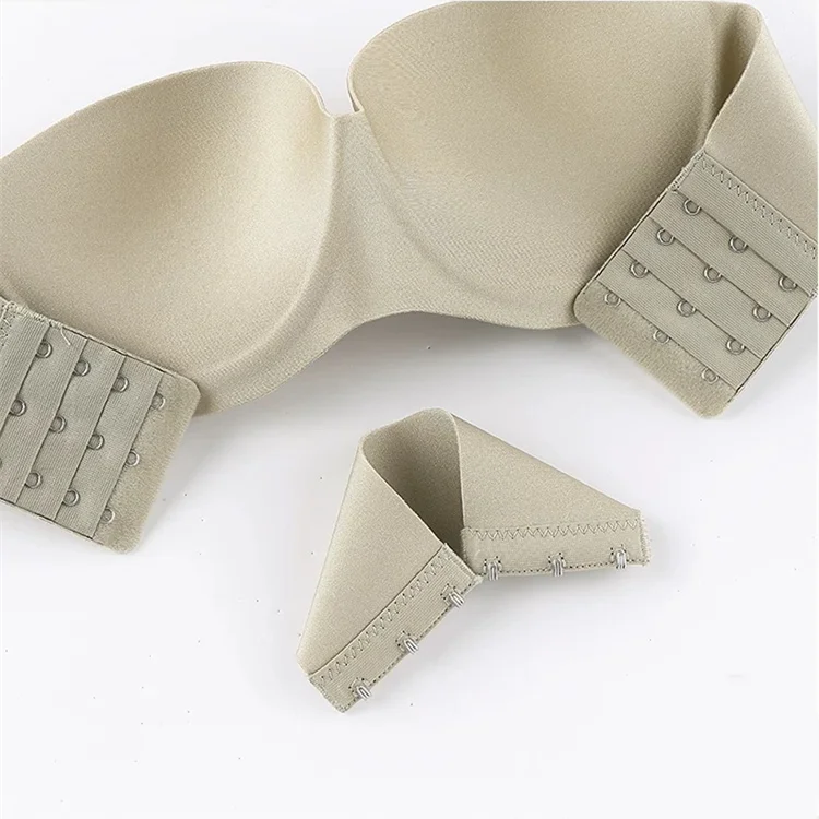 E Cup Backless Wire Free Women's Seamless Bandeau Bra