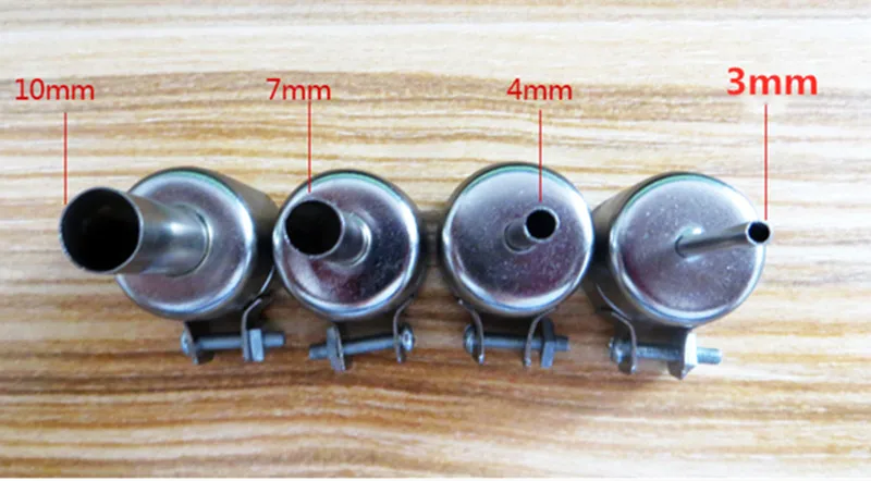 4PCS 3/4/7/10mm Circular Nozzles General Type Round Nozzle for 850 Hot ...