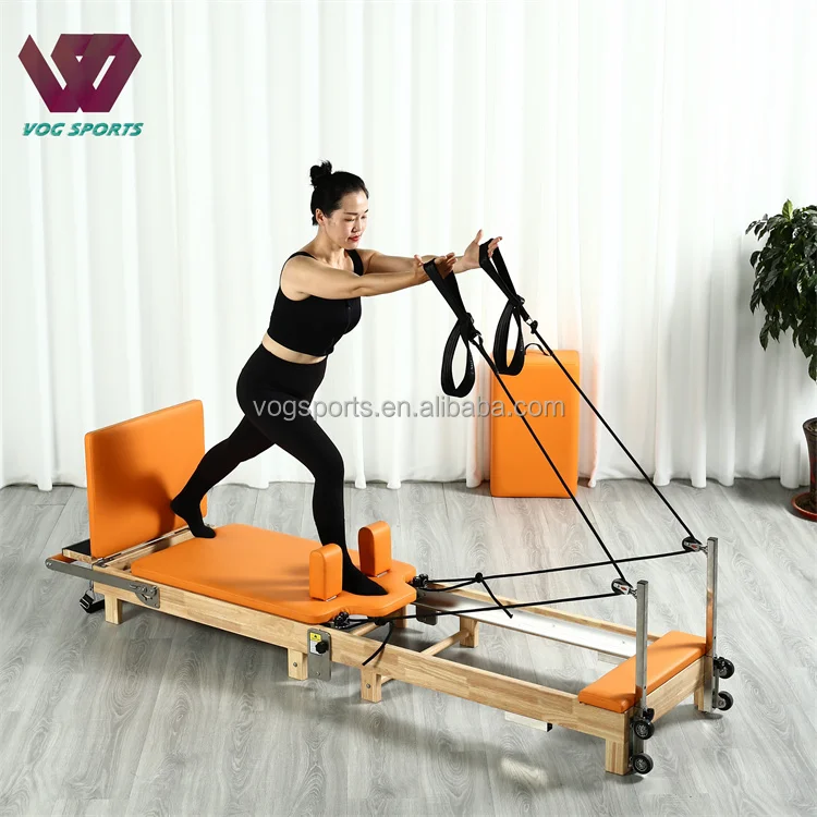 Portable Pilates Reformer Folding Pilates Reformers Wood Reformer ...