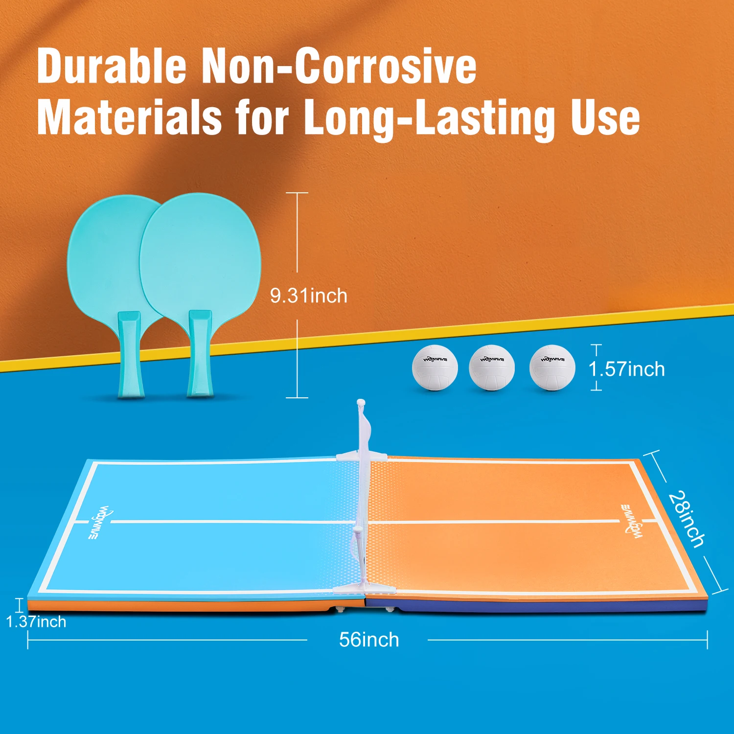 WOOWAVE Pool Party EVA Foam Table Tennis - Fun & Foldable