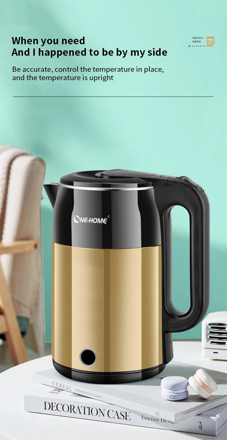 Insulated Electric Kettle - 3L Multi-Colorful Stainless Steel