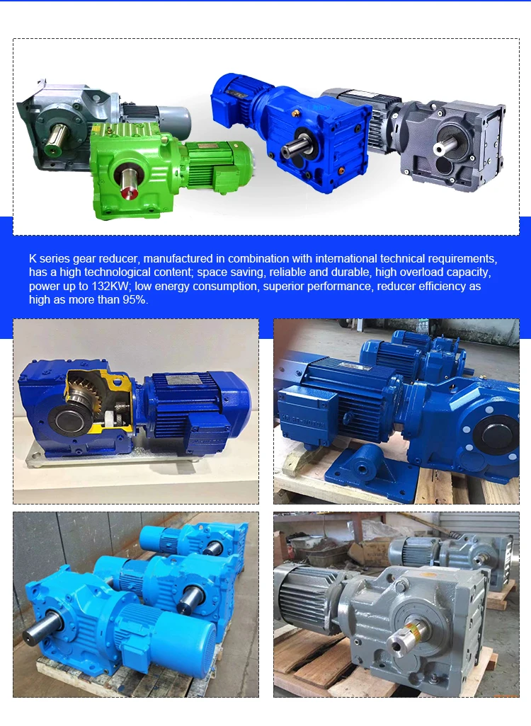K Series Spiral Bevel Gear Reducer For Plastic Production Line - Buy ...