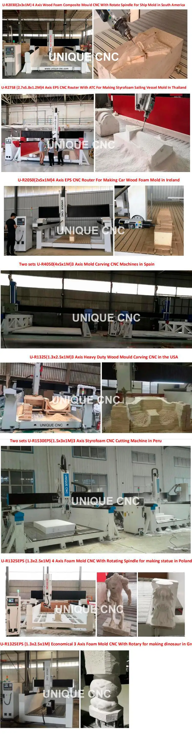 2x3m Large Scale ESP Foam Styrofoam Sculpting CNC Router
