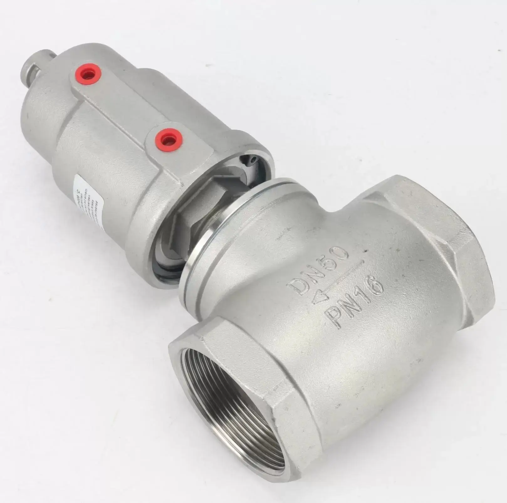 Pneumatic High Temperature Steam Water Valve T-type Globe Valve Through Type - Buy T-type Globe ...