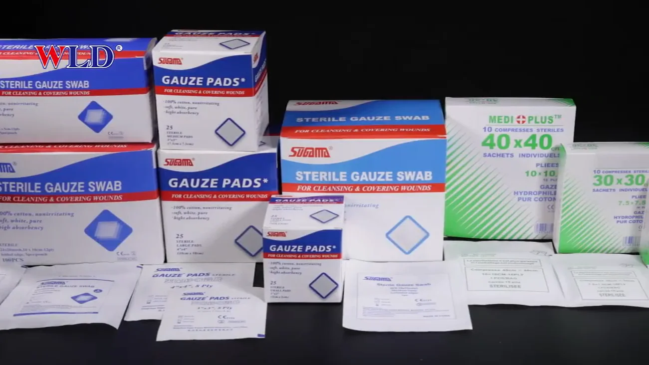Medical Sterile Gauze Swabs 100% Cotton Soft Plain Gauze Swab - Buy ...