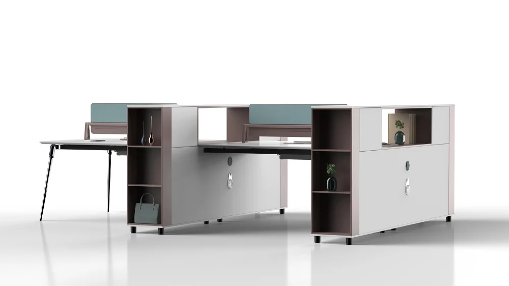 Modular Staff Office Workstations Desk Convertible Wooden Conference ...