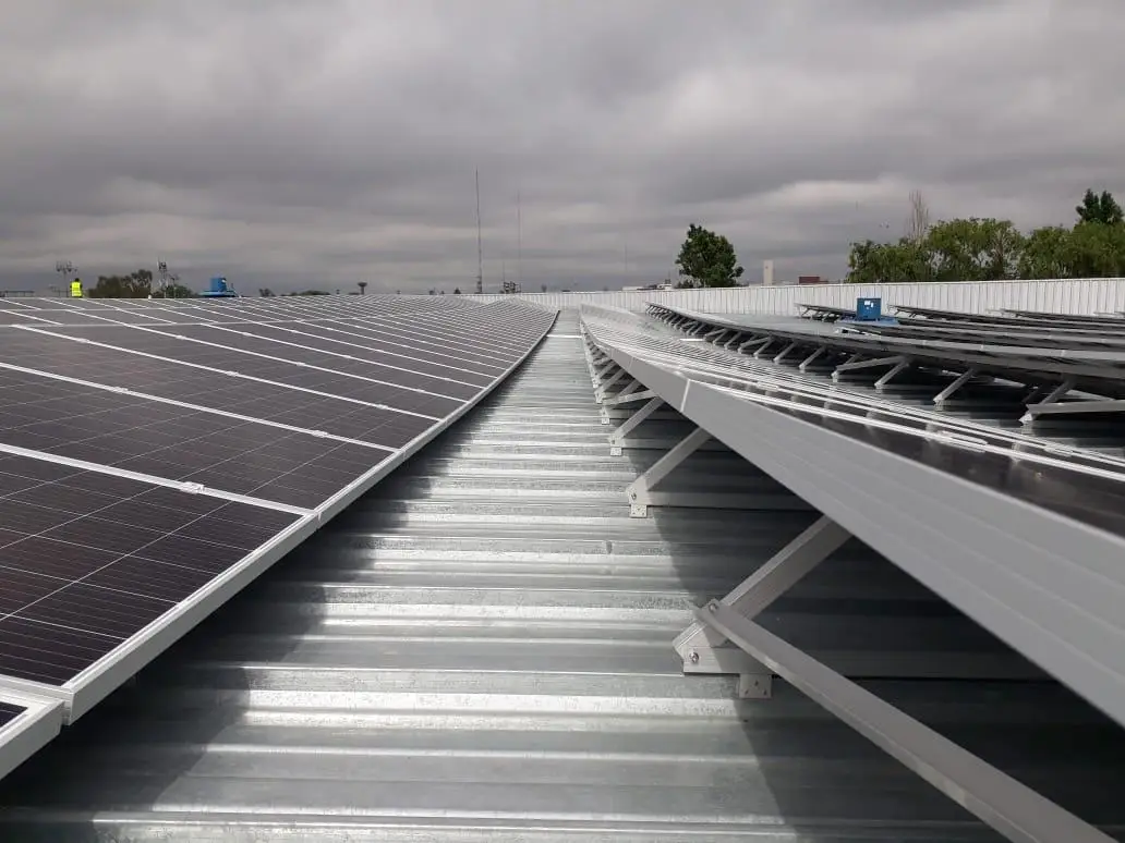Aluminum Angle bar Flat Roof Solar Pv Mounting System Photovoltaic ...