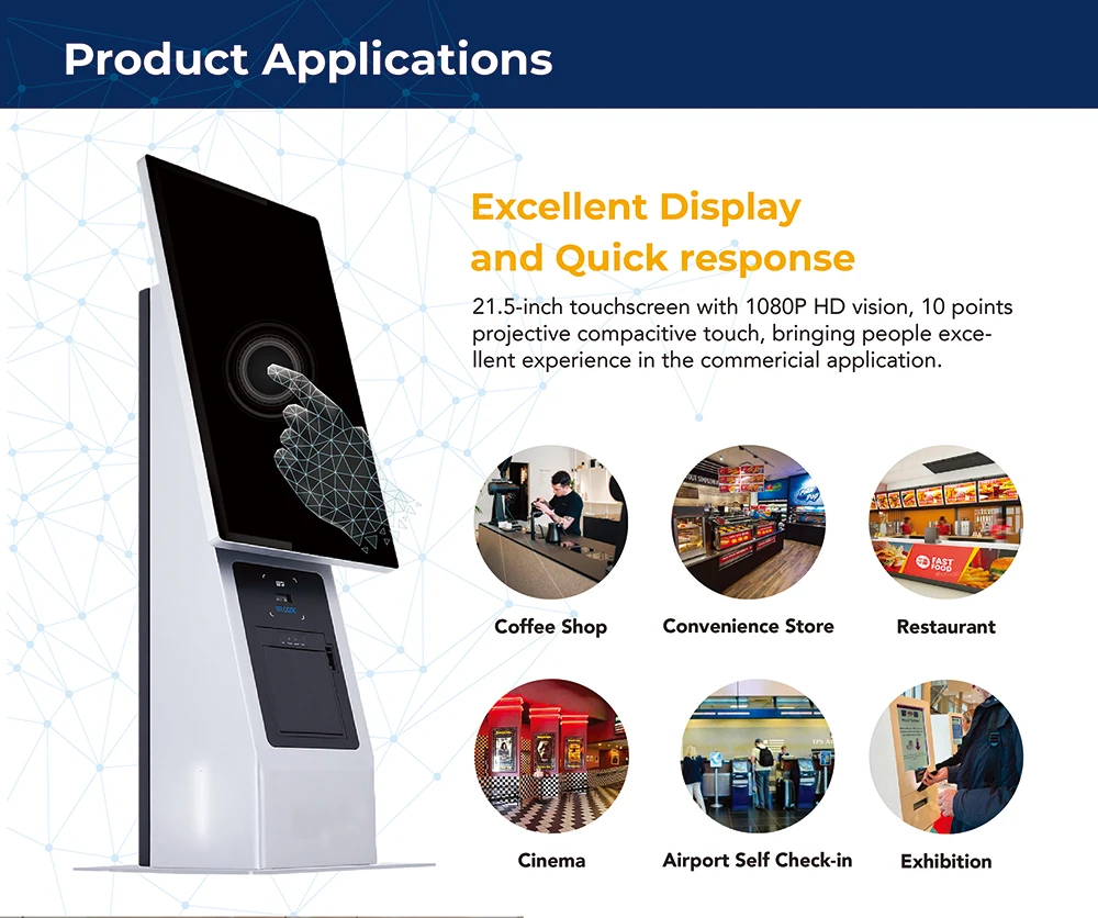 Isurpass Kiosk Bills Interactive Touch Screen Digital Signage All In ...