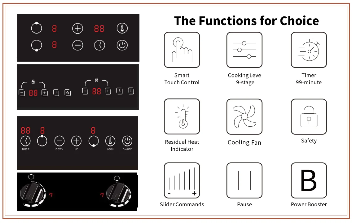 Invisible Induction Cooktop - TANSUO Invisacook 4-cooker