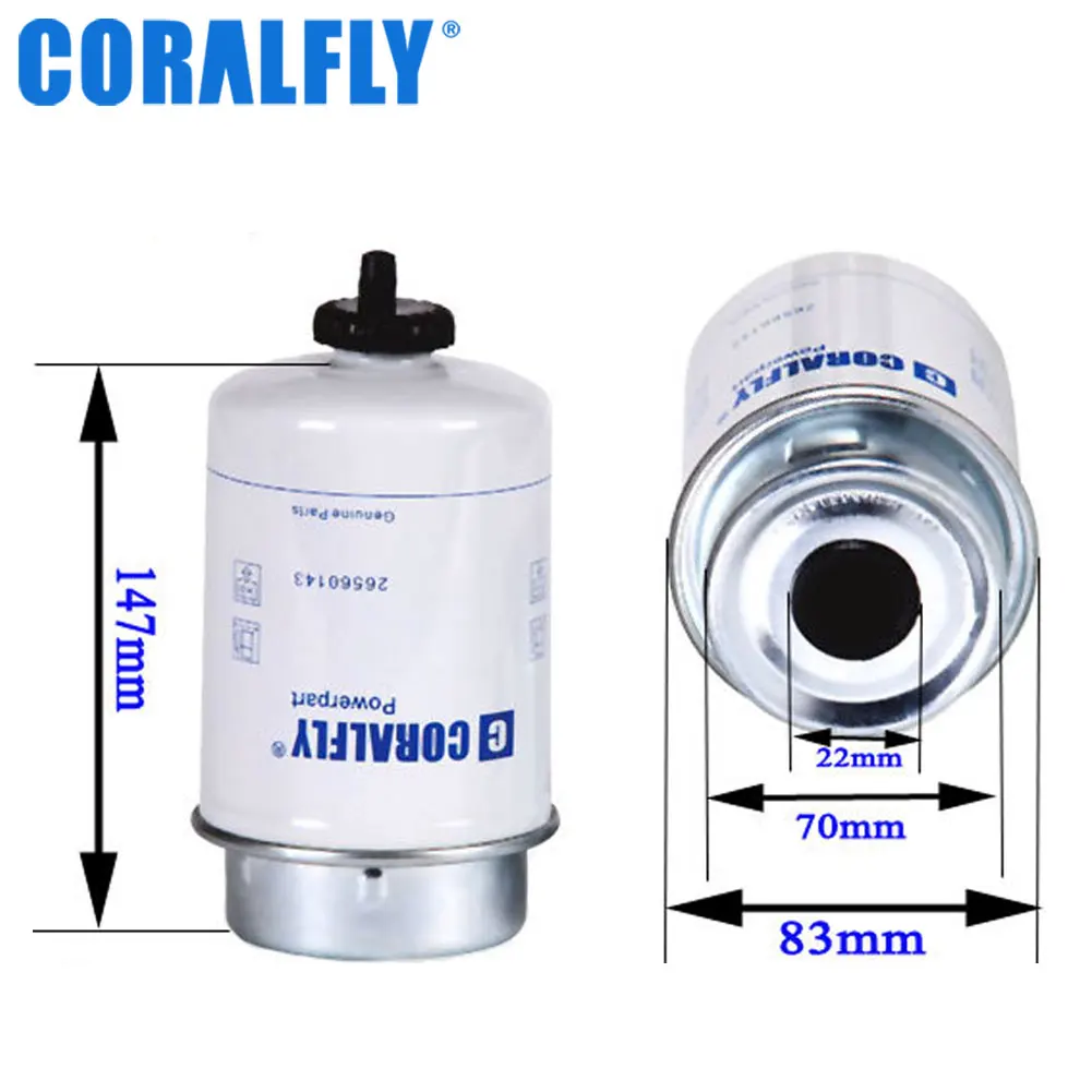 26560163 Engine Fuel Water Separator Filter 26560143 For Perkins High ...