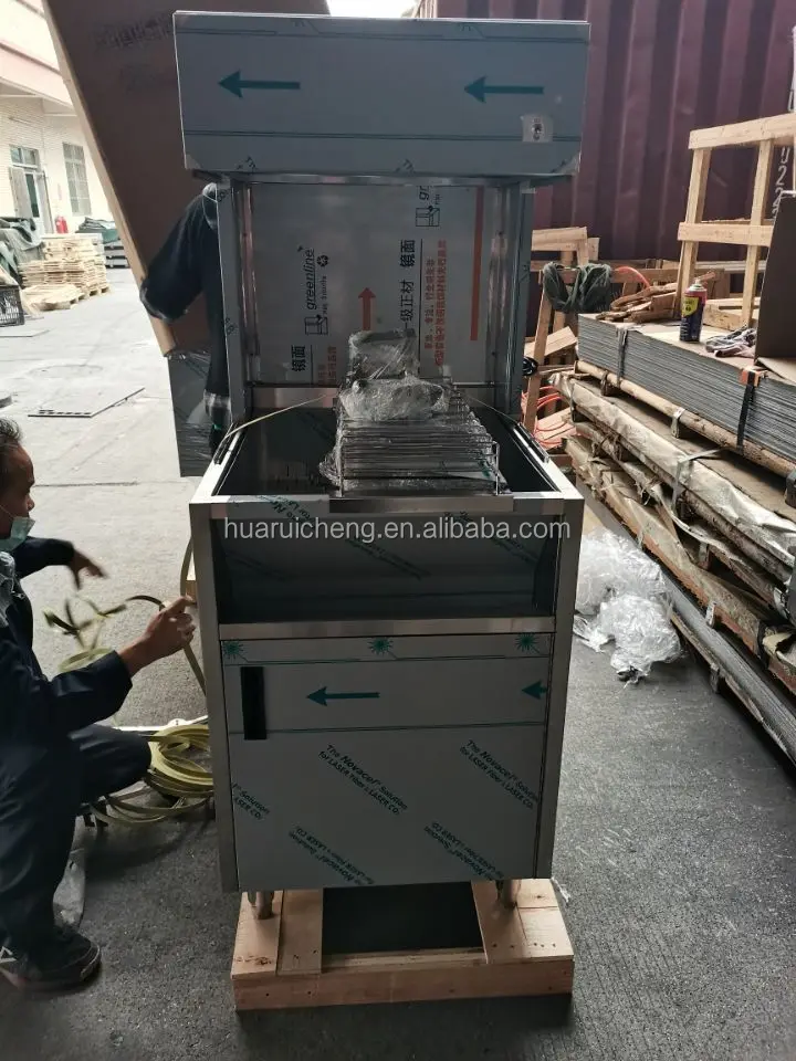 Fast Food Restaurant Chip Dump Warmer Station - Stainless Steel Fries ...