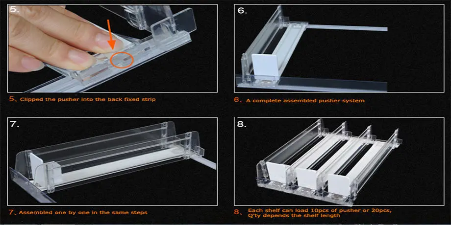 Spring Loaded Shelf Pushers - Efficient Product Management
