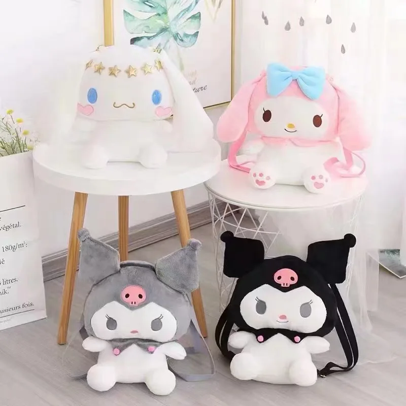 Cartoon Stuffed Backpack Plush Kulomi Backpack Doll Melody Bags Toy ...