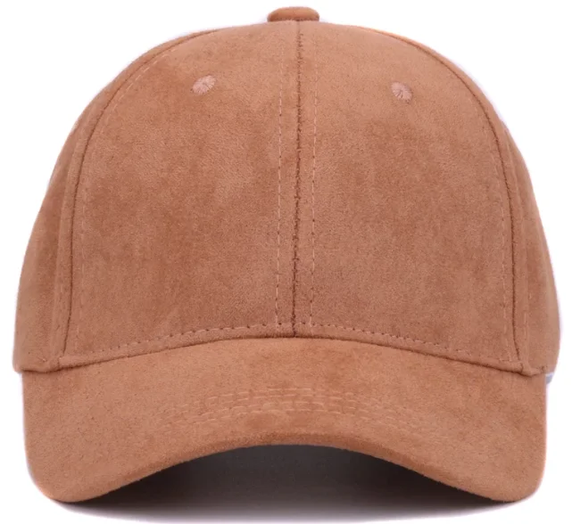 Customizable Plain Suede Baseball Caps for Outdoor Sports